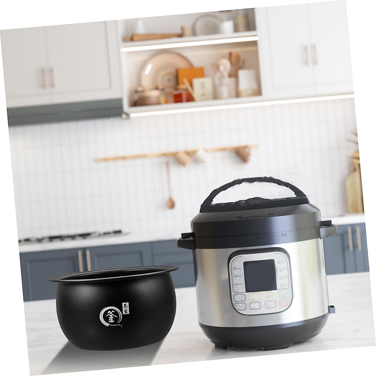 Cabilock Rice Cooker Liner Non-stick Rice Cooker Pot Electric Cooker Inner Pot Rice Cooker Inner Pot Electric Cooker Accessory Cooking Supply Electric Cooker Liner Kitchenware Multi-use Pot