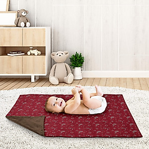 Sweet Jojo Designs Wild West Bandana Baby Boy Receiving Security Swaddle Blanket for Newborn or Toddler Nursery Car Seat Stroller Soft Minky - Red Western Southern Country Cowboy