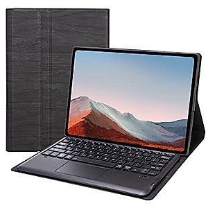 ZOMUN Keyboard Cover Case for Microsoft Surface Pro 4/Pro 5/Pro 6/Pro 7/Pro 7+ (12.3''), Wireless Bluetooth Keyboard with TouchPad Mouse (Please Note: Keyboard is NOT Backlit)
