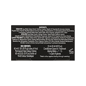 Revlon Realistic Vivid Colour Protein Infused Permanent Color Hair Dye with Color Lock Technology, Jet Black 110ml