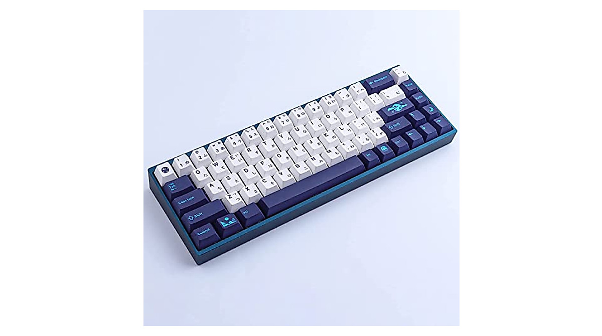 JOMKIZ 134 Keys Blue Moon Keycaps for Mechanical Keyboards