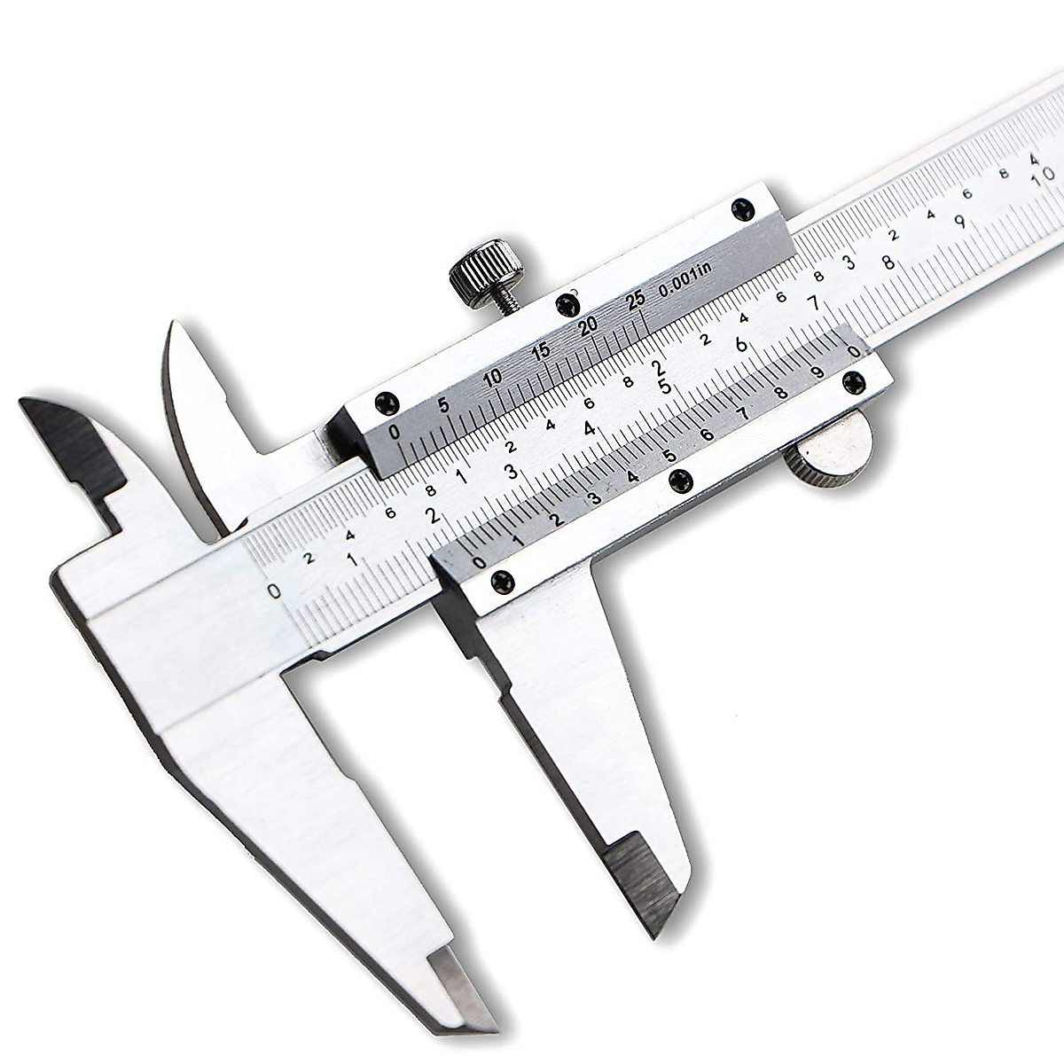 Spurtar Vernier Caliper Measuring Tool 6" Stainless Steel, 0-6Inch/0-150mm Manual Non Digital Calipers, 0.001"/0.02mm High Precision Durable Micrometer