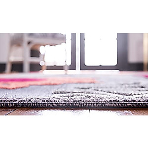 Unique Loom Outdoor Modern Collection Area Rug - Chicago (6&#039; 1&quot; x 9&#039; Rectangle, Brown/ Orange)