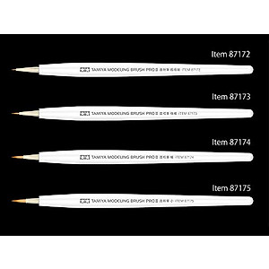 TAMIYA Modeling Pointed Brush PRO II Extra Fine TAM87173 Paint Brushes