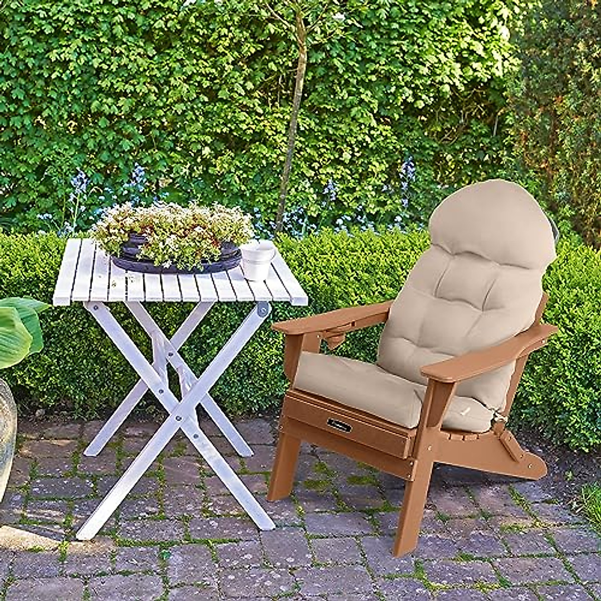 FUNBERRY Adirondack Chair Cushion,Outdoor Chair Cushions,Improved Comfy Patio Chair Cushions,Rocking Chair Cushion,Cushions for Adirondack Chairs,High Back Patio Chair Cushions
