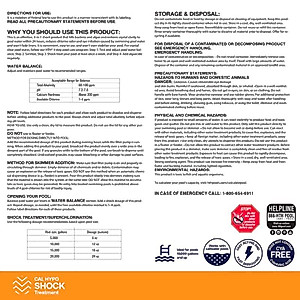 HTH Pool Care Shock Advanced, Swimming Pool Chemical Prevents Bacteria & Algae, Cal Hypo Formula, 2 lbs