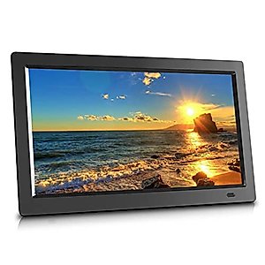 32 Inch IPS Digital Photo Frame Electronic Photo Album Advertising Player Supports 1080p HDMI (Color : Black)