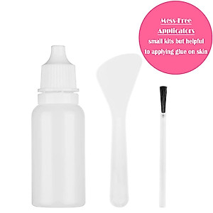 Waterproof Lace Glue, Clear| Invisible MIILYE Hair Replacement Wig Bonding Glue, Strong Hold Acrylic Wig Adhesive for Front Lace Wigs and Poly Hairpieces, Toupee, Cosmetic Hair Systems, 0.5oz/ 15ml