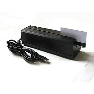 (MSR605 & 206 Magnetic Card Reader & Program Software for Windows 98/Me/XP/Vista/Windows7 & 3-track version can read/write all three tracks data, 300-4000 oe & Support USB Communication) MSR605 Magnet