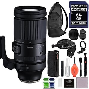 Tamron 150-500mm f/5-6.7 Di III VXD Lens for Sony E with Advanced Accessory and Travel Bundle | Extended 6 Years Tamron Warranty | AFA057S-700 | Tamron 150-500mm Sony E Lens
