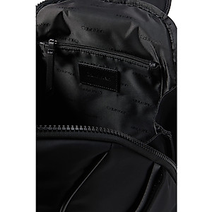 Calvin Klein Women's Sydney Nylon Backpack, Black, Medium