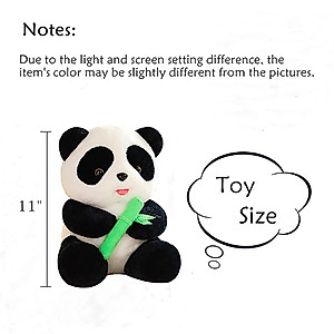 AUCOOMA Panda Stuffed Animal for Kids Girls Toddlers, Stuffed Panda Plush Toy Gift (11")