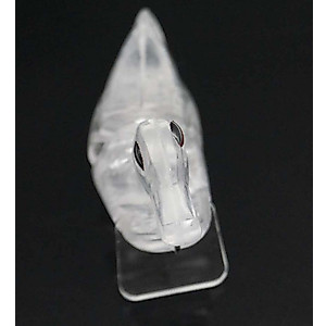 2Jointed Duck Bait 5PCS Blank Unpainted top Water Fishing Lures Topwater Swimbait Clear Hard Duck 8374# with Free Eye