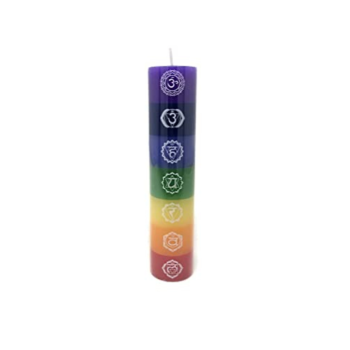 Vrinda® 7 Chakra Scented Candle, 7" (7in1 Colors)