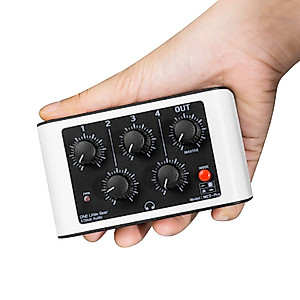 Mini Stereo 4 Channel Line Mixer Headphone Monitoring Club Live Studio Recording