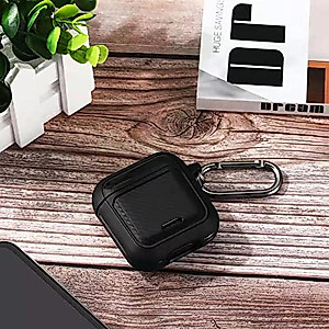 Claiol Protective Case Compatible for Tozo T6, Upgraded Shockproof Tozo T6 Case Cover with Metal Carabiner. (Black)