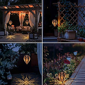 2 Pack Hanging Solar Lanterns + 2 Pack Hanging Solar Lanterns