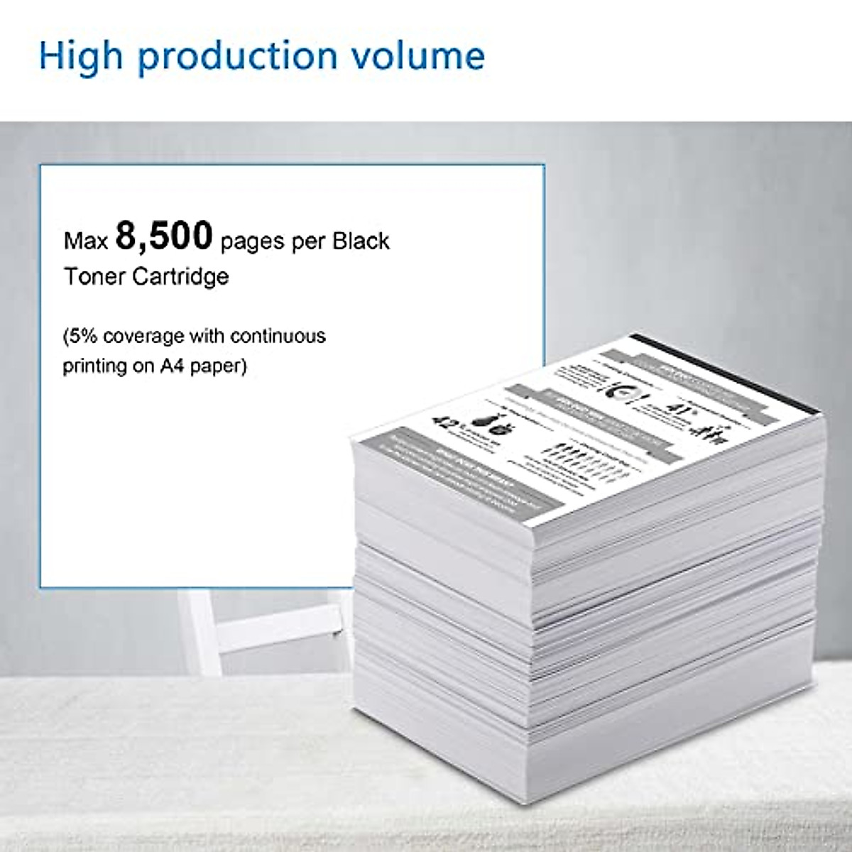 Compatible High Yield TN750 TN-750 Toner Cartridge Replacement for Brother TN 750 TN720 HL-5440D 5450DN 5470DW DCP-8110DN 8150DN 8155DN 8510DN MFC-8810DW 8910DW Printer Toner,TN7501PK