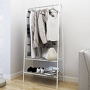 WEECRON Small Clothes Rack Clothing Racks for Hanging Clothes Garment Rack Clothes Hanger Rack,White