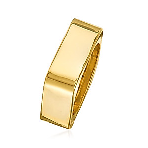 Ross-Simons Italian 14kt Yellow Gold Square Ring. Size 9