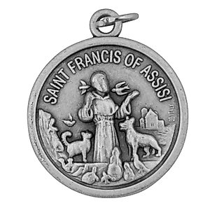 Venerare Traditional Catholic Saint Medal (Saint Francis Pet Medal, Round)
