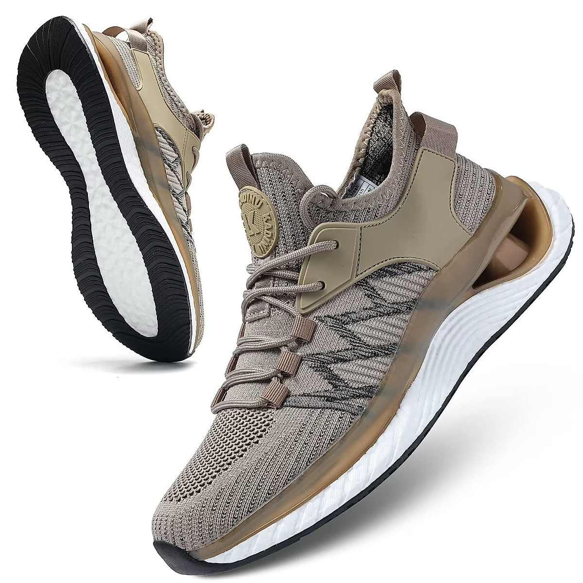 Men's Running Shoes Fashion Walking Lightweight Sneakers Tennis Casual Workout Cross Trainers Zapatos para Hombre Khaki