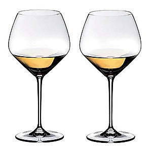 Riedel Heart to Heart Chardonnay Glasses, Set of 2, Clear, 23-5/8-oz -
