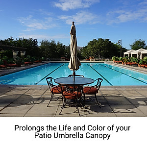 Premium Tight Weave Outdoor Patio Umbrella Cover - Heavy Duty Anti-UV Treated and Water-Resistant Fabric - Fits 7 to 11 feet Umbrellas - Taupe