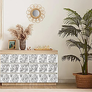 Modern Peel and Stick Wallpaper Boho Contact Paper for Cabinets Brown Wallpaper for Bedroom Self Adhesive Wallpaper Removable Stripe Wall Paper for Nursery Herringbone Shelf Drawer Liner17.3” x 78.7”