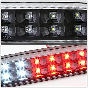 Replacement for Ford F-250 F-350 F-450 F-550 Super Duty 1999-2016 /Ford Ranger 1993-2011 Clear Lens Black Housing Tail High Mount 3rd Third Brake Light Cargo Lamp Waterproof