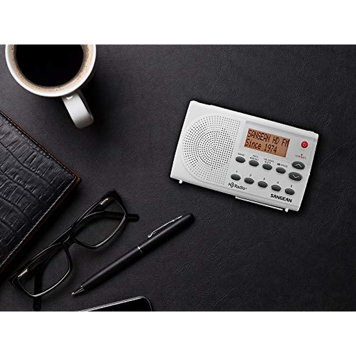 Sangean SG-108 AM/FM-Stereo Radio-TM Pocket Radio, White