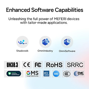 MEFERI Android Barcode Scanner ME40K, Equip with SE4710 Zebra Scanner, 4”Screen 4+64GB 5180mAh, Android 12 PDA Handheld Computer with Keypad Qualcomm CPU, 1D/2D/QR, Rugged 4G GPS NFC, PDA for WMS