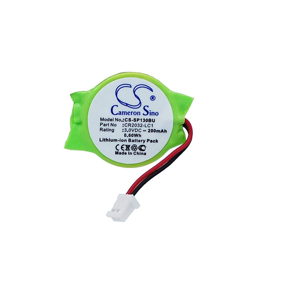 VINTRONS CR2032-LC1 CMOS Battery Replacement Compatible for Sony PlayStation 3, PS3,