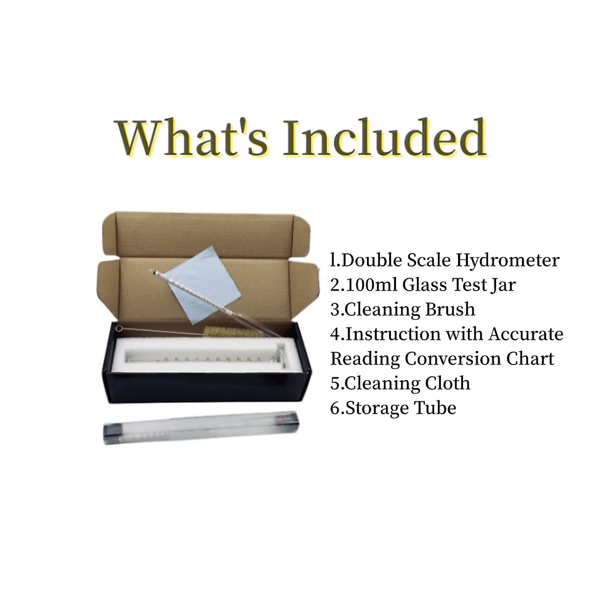 Alochol Hydrometer Kit for Distilled Spirits Brandy Liquor Whiskey Moonshine: 2X Alcohol Hydrometers 0-100% ABV Proof Tralle 0-200 Double Scales,100ml Glass Cylinder Test Jar Accessories Storage Box