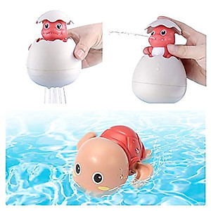 Bath Toy Bathtub Toy with Shower and Floating Squirting Toys, Fishing Game for Toddles and Babies
