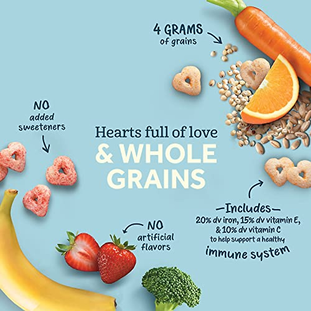 Gerber Baby Food, Crawler, Wonderfoods, Superfood Hearts, Quinoa Orange & Carrot, 1.48 Ounce (Pack of 4)