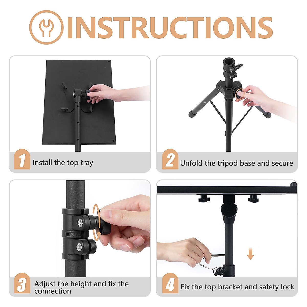 OPKING Projector Stand - Adjustable & Portable Tripod