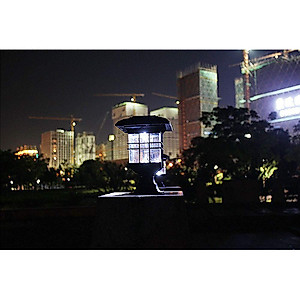 LED Solar Outdoor Light Waterproof Decorative Outside Solar Wall Lamp Portable Pillar Stigma Lawn Light for Home Garden Column Cage Path Landscape Grass Street Patio Backyard Villa Decoration 2 Pack