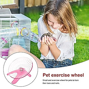 Mipcase Small Animal Exercise Wheels Hamster Wheels, Hamster Silent Chinchilla Wheel Household Rat Wheel Hedgehog Wheel Flying Saucer, Hamster Hamster Wheel
