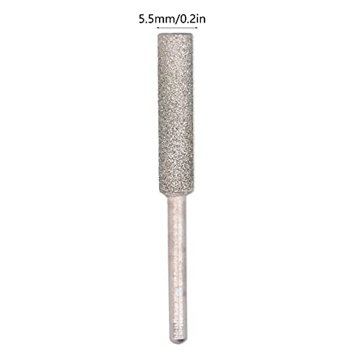 20Pcs Chainsaw Sharpener Kettingzaag Slijper,Valve Lapping Tool File Emery Chainsaw Sharpener Burr Electrical Chain Saw Sharpening Bits (5.5mm)