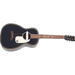 Gretsch G9520E Gin Rickey Acoustic Electric Guitar, Smokestack Black, with Soundhole Pickup