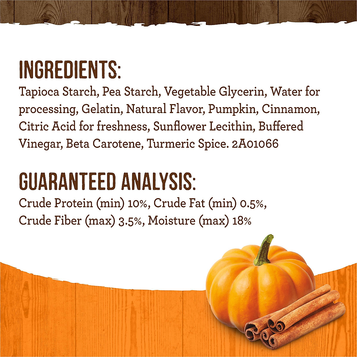 Merrick Fresh Kisses Natural Dental Chews, Treats Infused with Pumpkin and Cinnamon for Large Dogs Over 50 Lbs - 2.2 lb. Box