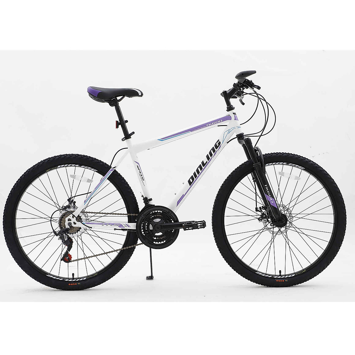 KADOCHNIKOVA Mens and Womens Hybrid Bike, 21 Speed, 26-Inch Wheels, Step-Through or Step-Over Frame, Front and Rear Fenders (Purple)