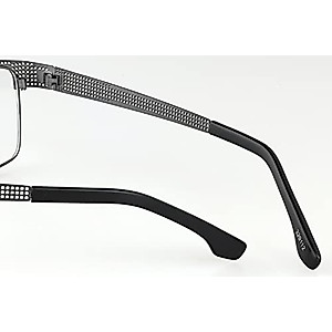 ZENNI Blue Light Blocking Glasses for Men Grey Rectangle Frame Relieve Digital Screen Eye Strain Stainless Steel Light Eyewear