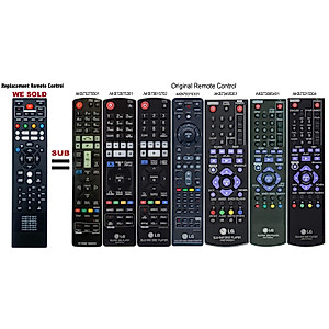 New AKB73495301 AKB73095401 7in1 Replacement Remote fit for LG Blu-ray Disc DVD Player BD620 BD650 255LG BD610 BD530 BD630 BD640 LHB976 HLX56S HLX55W LHB536 LHB336 BD560C BD590C BD670C BP620N BP620C
