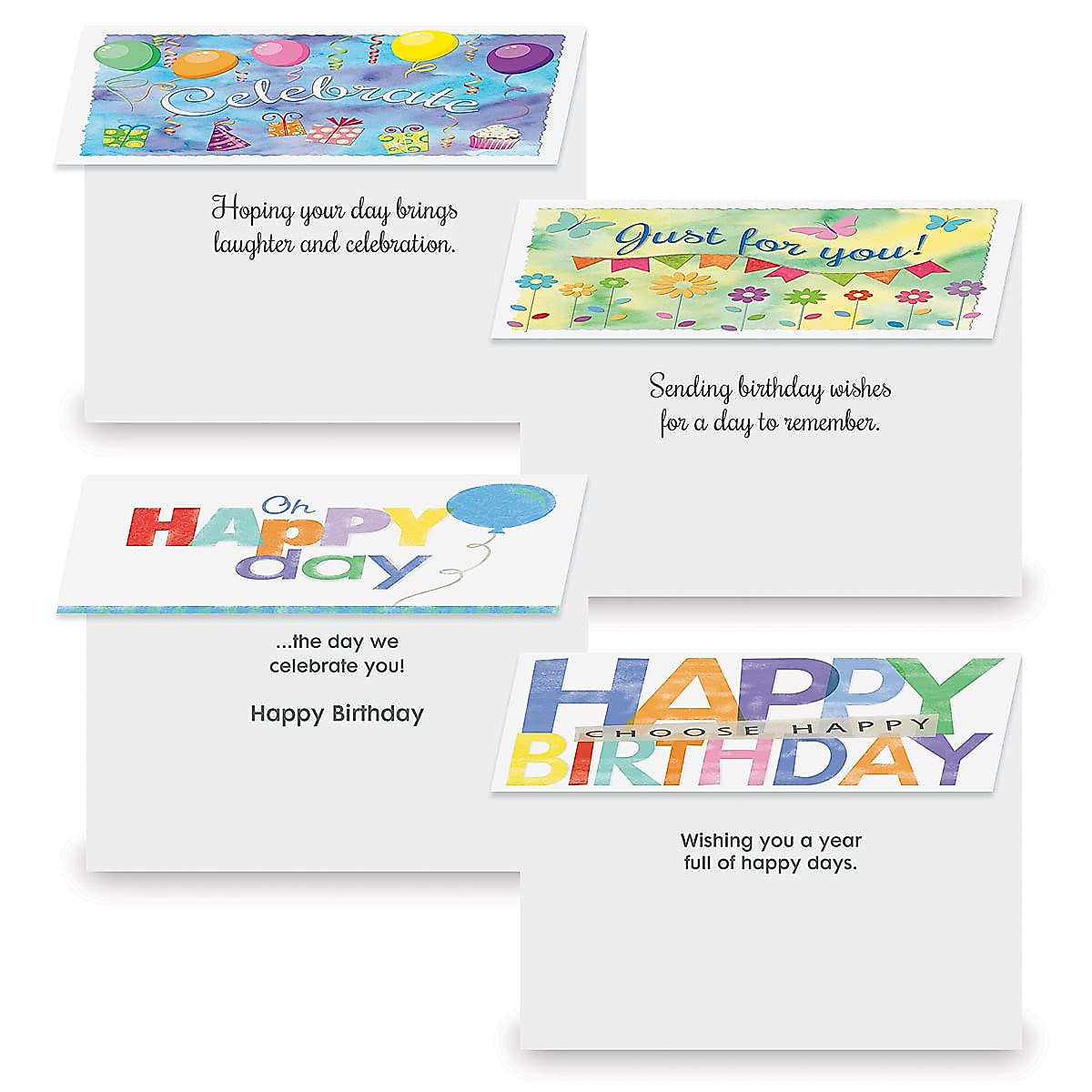 Susan Winget Studio All Occasion Greeting Cards with Seals - Set of 40 (20 Designs), Large 5 x 7 Inch Cards, Birthday, Sympathy, Get Well