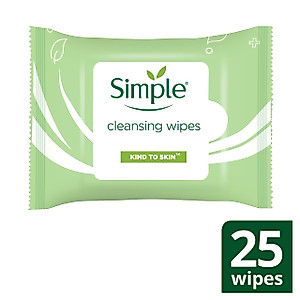 Simple Kind To Skin Cleansing Facial Wipes - 25 Wipes