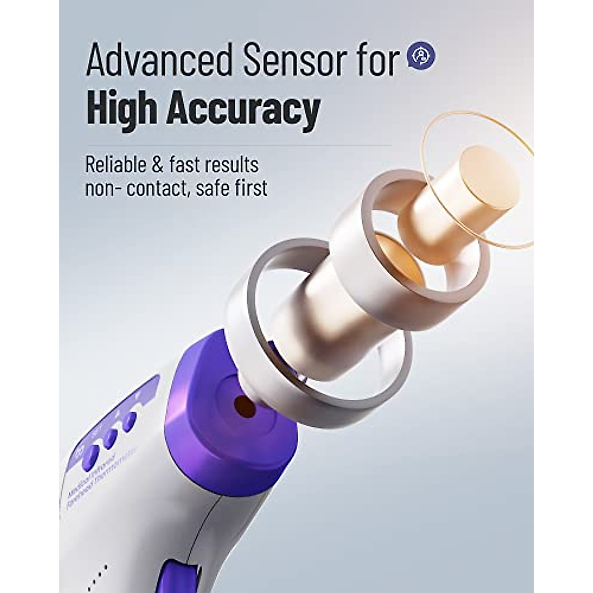 Femometer Baby Thermometers, Forehead Thermometer for Adults and Kids, Digital Infrared Thermometer with Fever Alarm and Memory Function