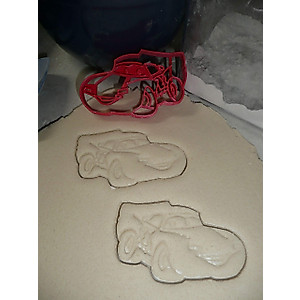 YNGLLC LIGHTNING MCQUEEN RACE CAR CARS CARTOON CHARACTER SPECIAL OCCASION COOKIE CUTTER BAKING TOOL 3D PRINTED MADE IN USA PR2293, Red