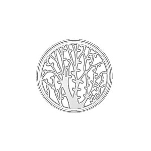 3.3 by 3.3 Inches Circle Tree Embossing Metal Cutting Dies Round Frame Embossing Stencil Background Dies for Card Making Scrapbooking Christmas Die Cuts (#30)
